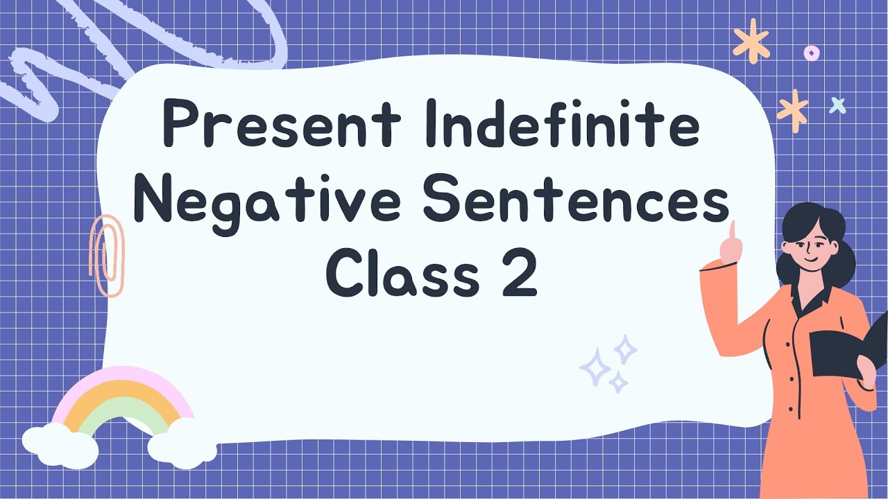 Present Indefinite Negative sentences# tenses skill - YouTube