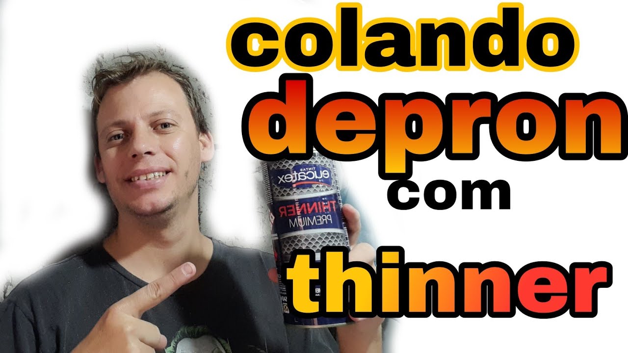 como colar depron ou isopor com thinner - YouTube