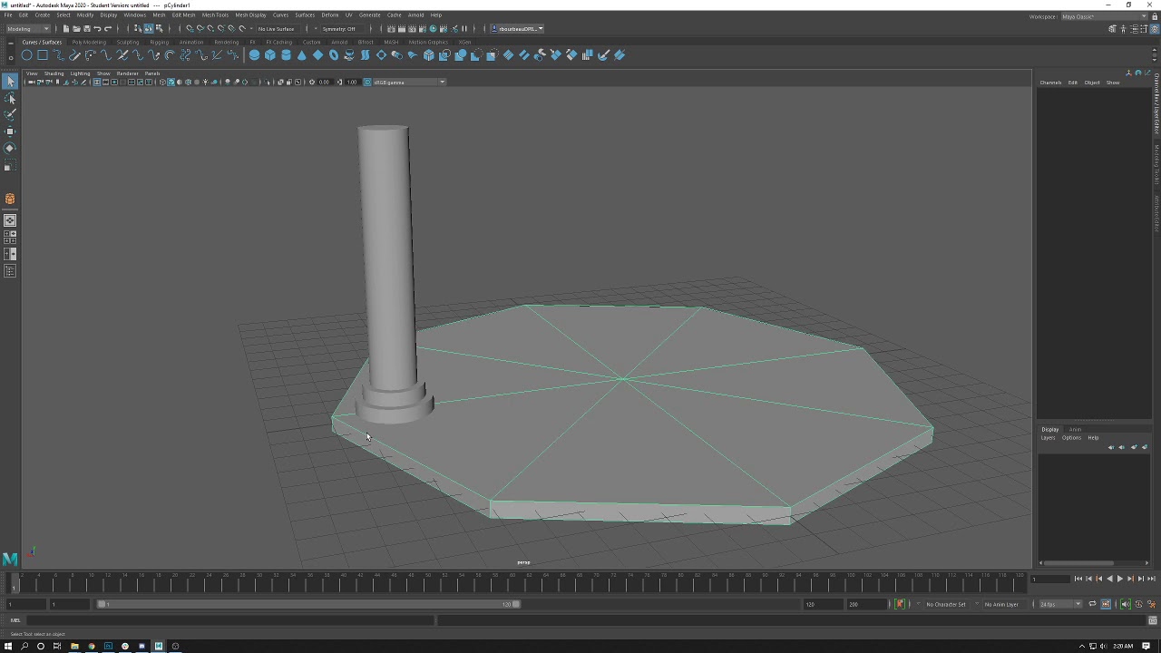 Introduction to Maya 05 - Primitive Temple Part I - YouTube