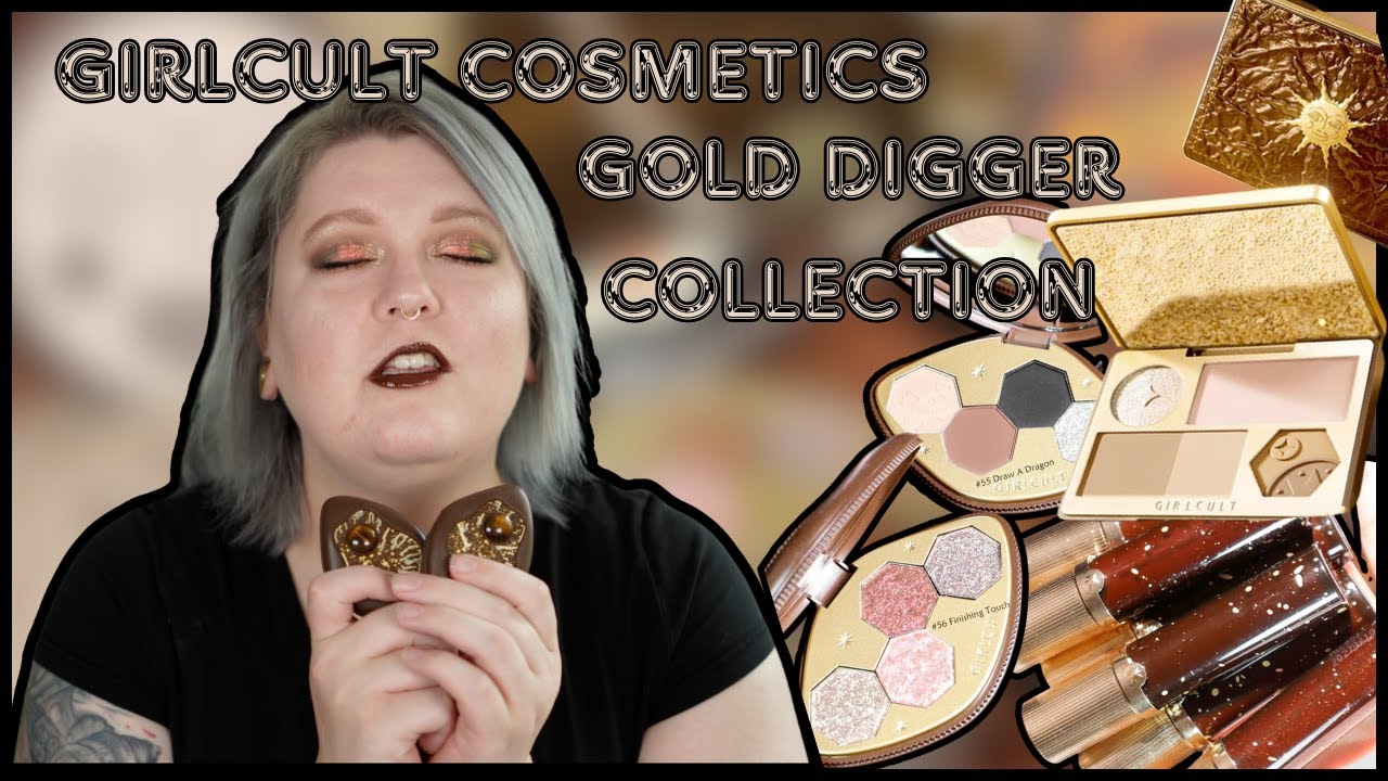 Girlcult Cosmetics - Complete Gold Digger Collection Review - YouTube
