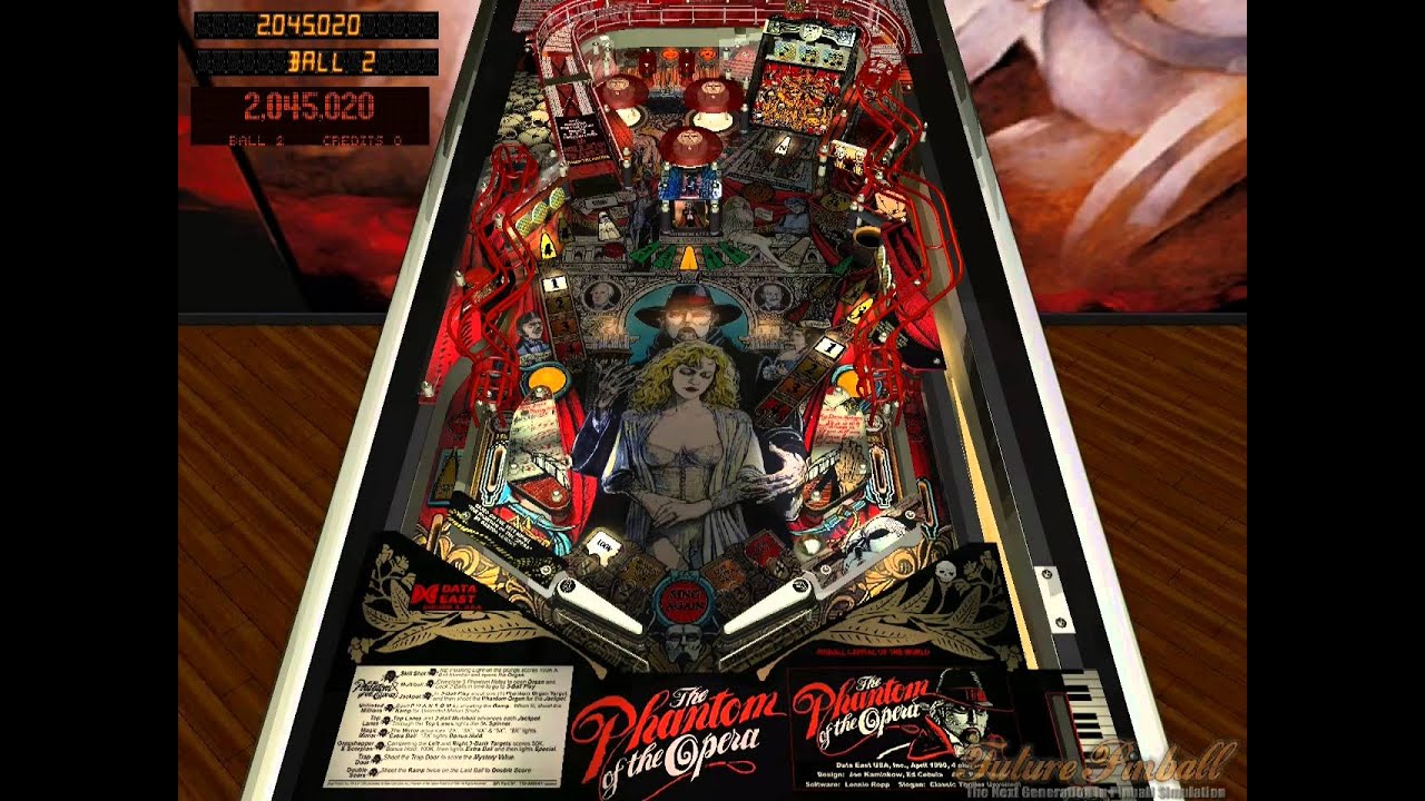 Phantom of the opera Future Pinball - YouTube