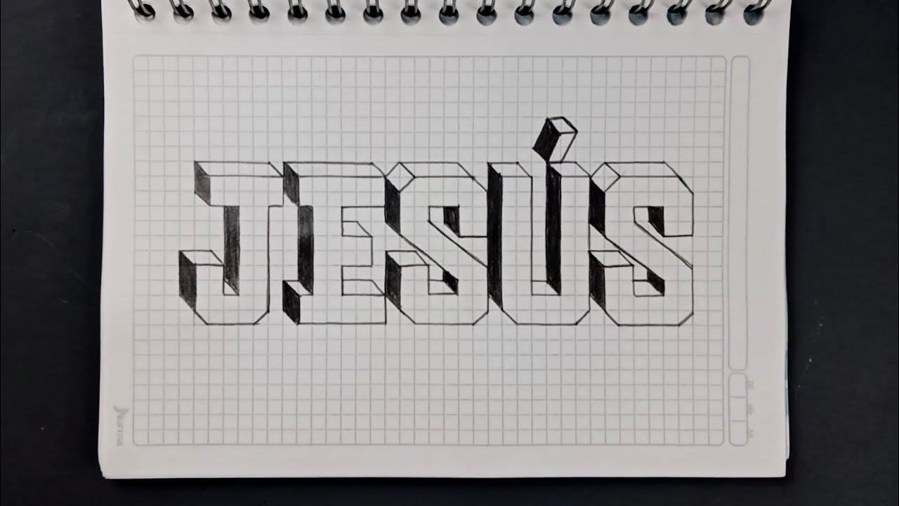 🟢 Sorprende a tus Amigos dibujando Nombres en 3D - Como Dibujar el ...