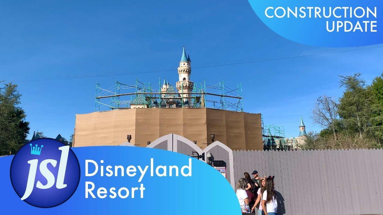 Disneyland Resort January Construction - YouTube