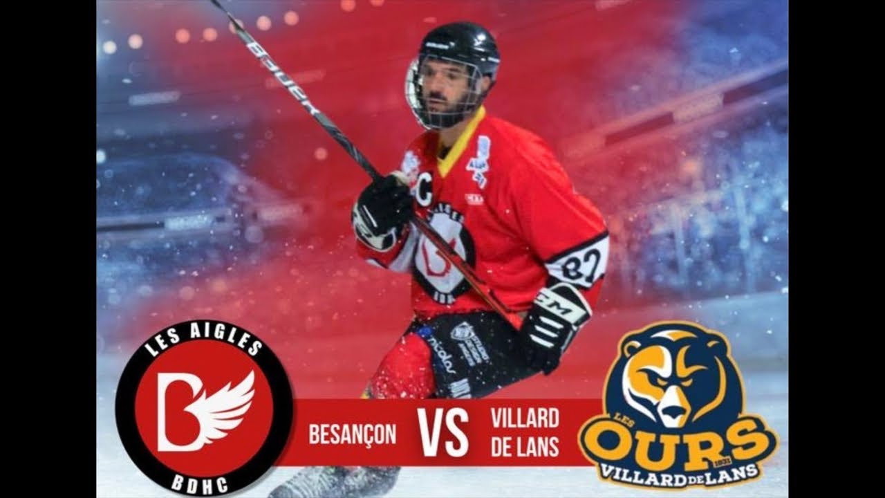 Match de Hockey sur Glace - Besançon 🅱️🆚🐻 Villard 2 en direct ! - YouTube