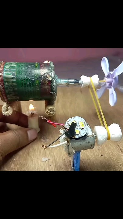 Make a Simple Steam Engine Project for Science with dcmotor generator # ...