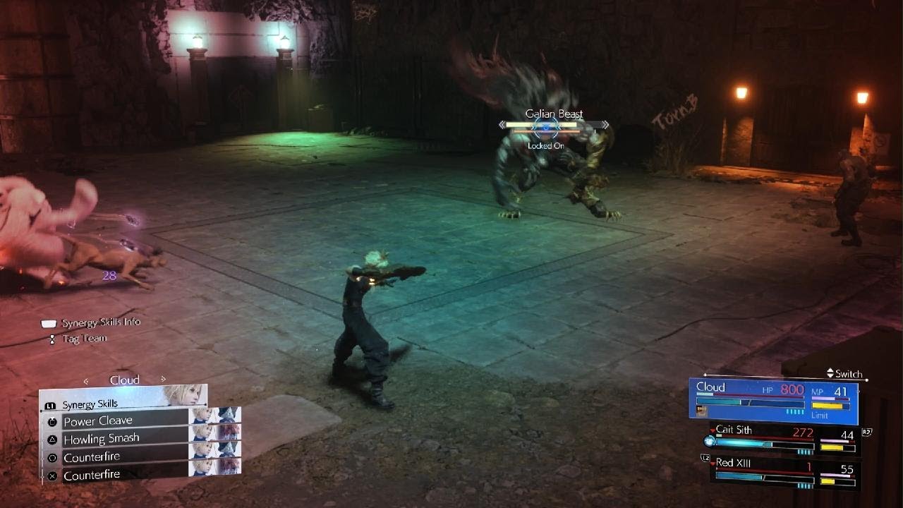 FF7 Rebirth Galian beast/vincent boss. Dynamic mode. I can't see ...