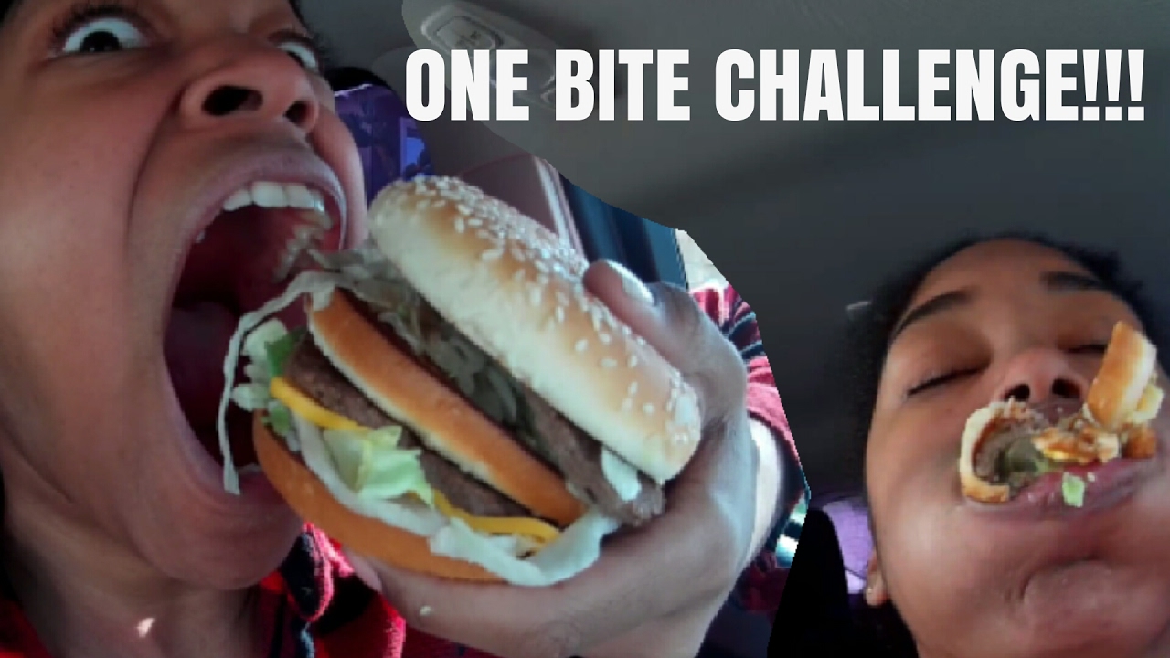 ONE BITE CHALLENGE!!! - YouTube