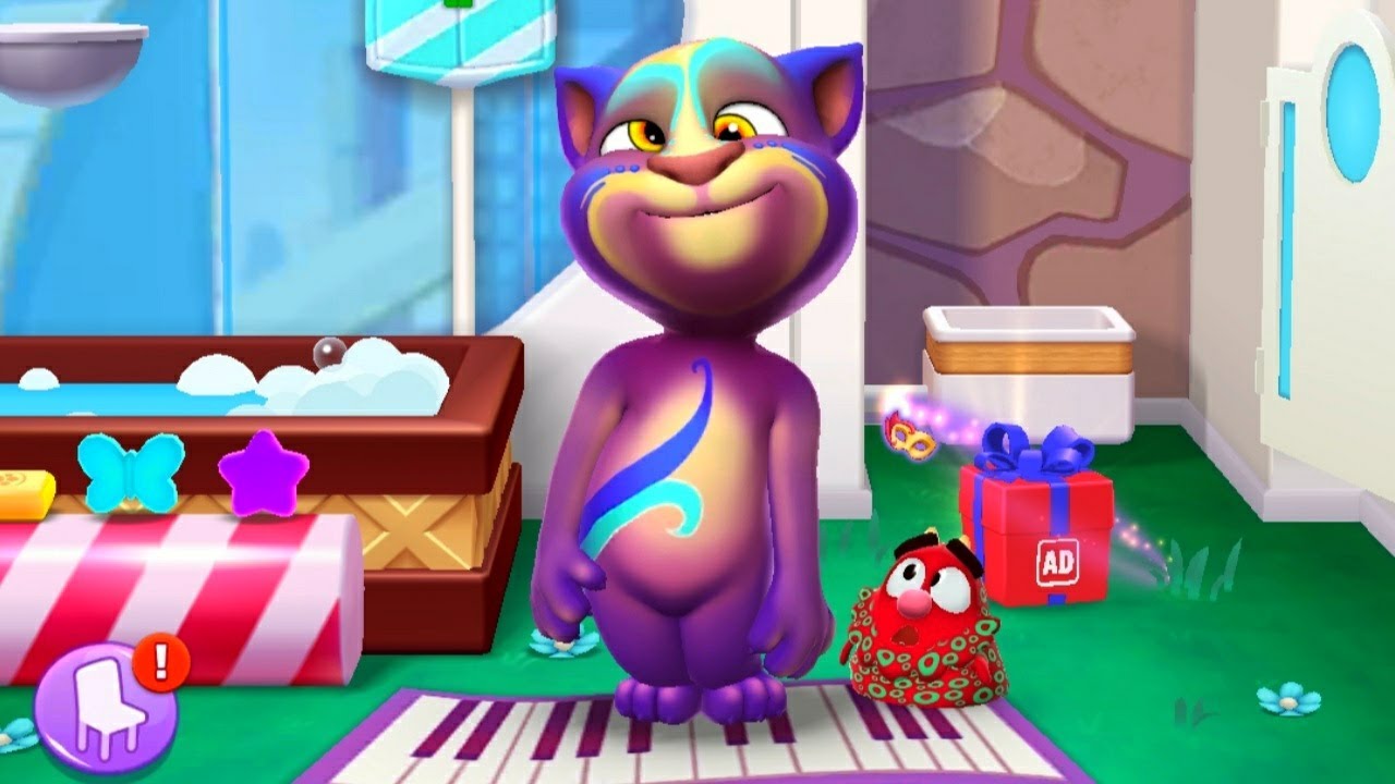 My Talking Tom 2 New Bodypaint Far Unlocked Gameplay (Android, iOS ...