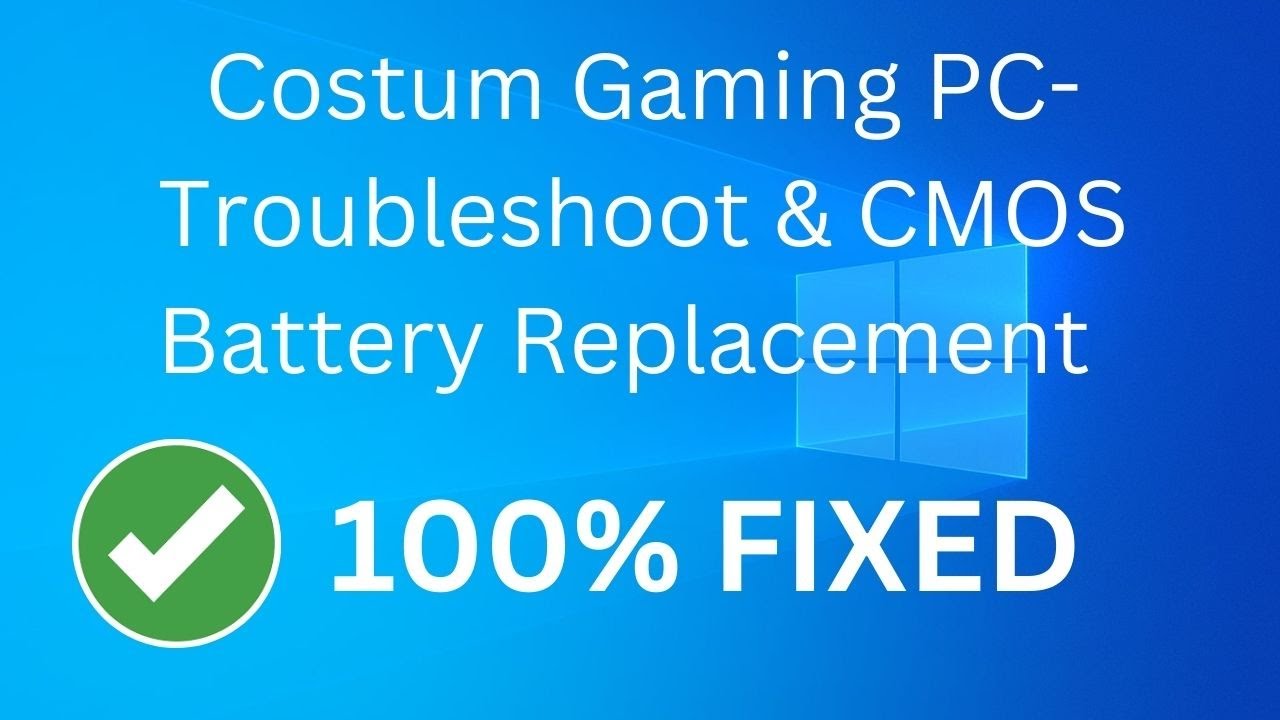 Custom Gaming PC- Unable power on & no display: Troubleshoot & CMOS ...