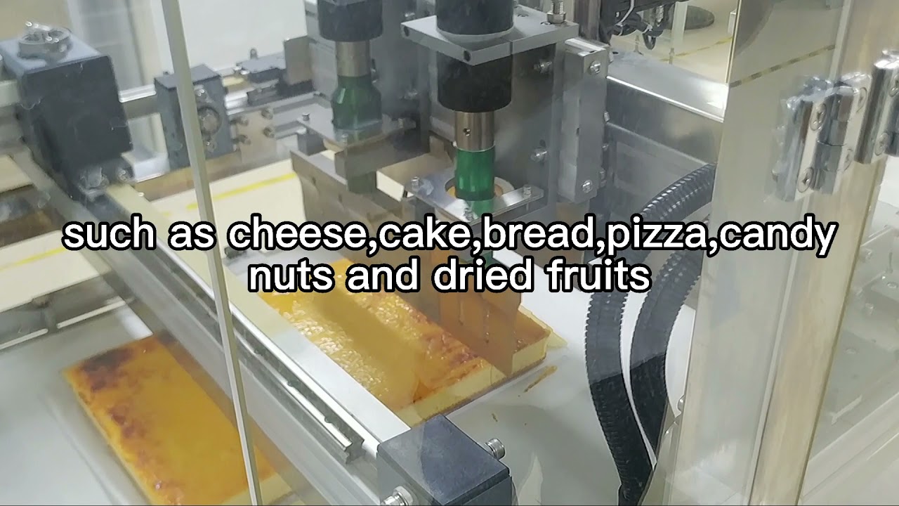 Automatic ultrasonic cheesecake cutting machine cake slicer - YouTube
