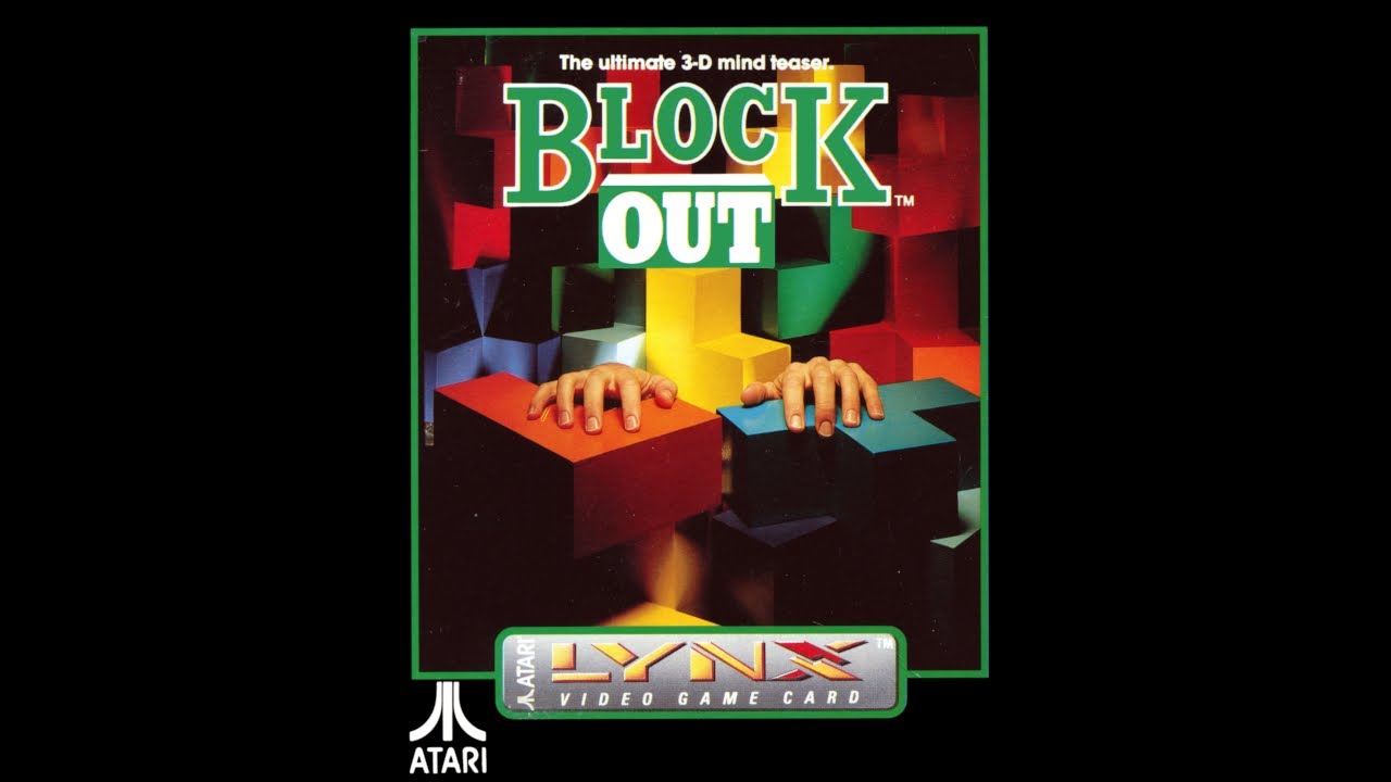 Atari Lynx - Block Out 'Title & Gameplay' - YouTube