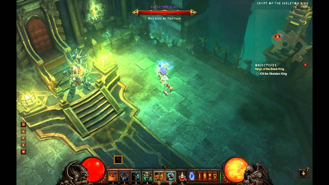 Diablo 3 record fast Hell Skeleton King Keel - YouTube