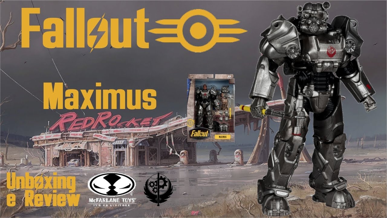 Maximus - Fallout - McFarlane Toys - Unboxing e review - YouTube