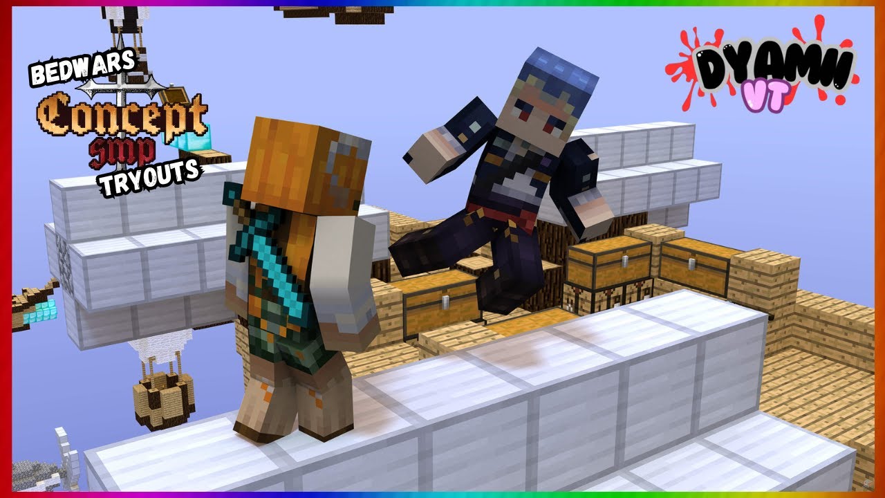 INSANE Bedwars Showdown | Concept SMP Tryouts! - YouTube