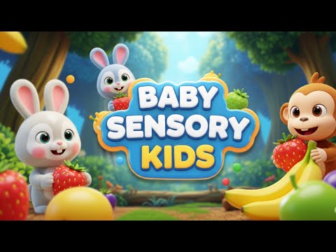 Baby Sensory Kids Fun And Cute 🌈🐹 Sleep Video Baby For Relaxation With ...