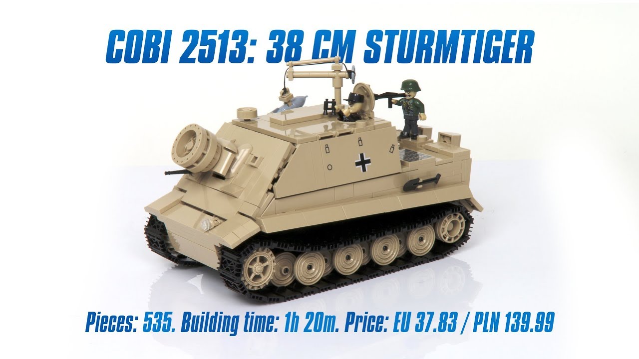 [COBI 2513] 38 cm Sturmtiger review & speed build - YouTube