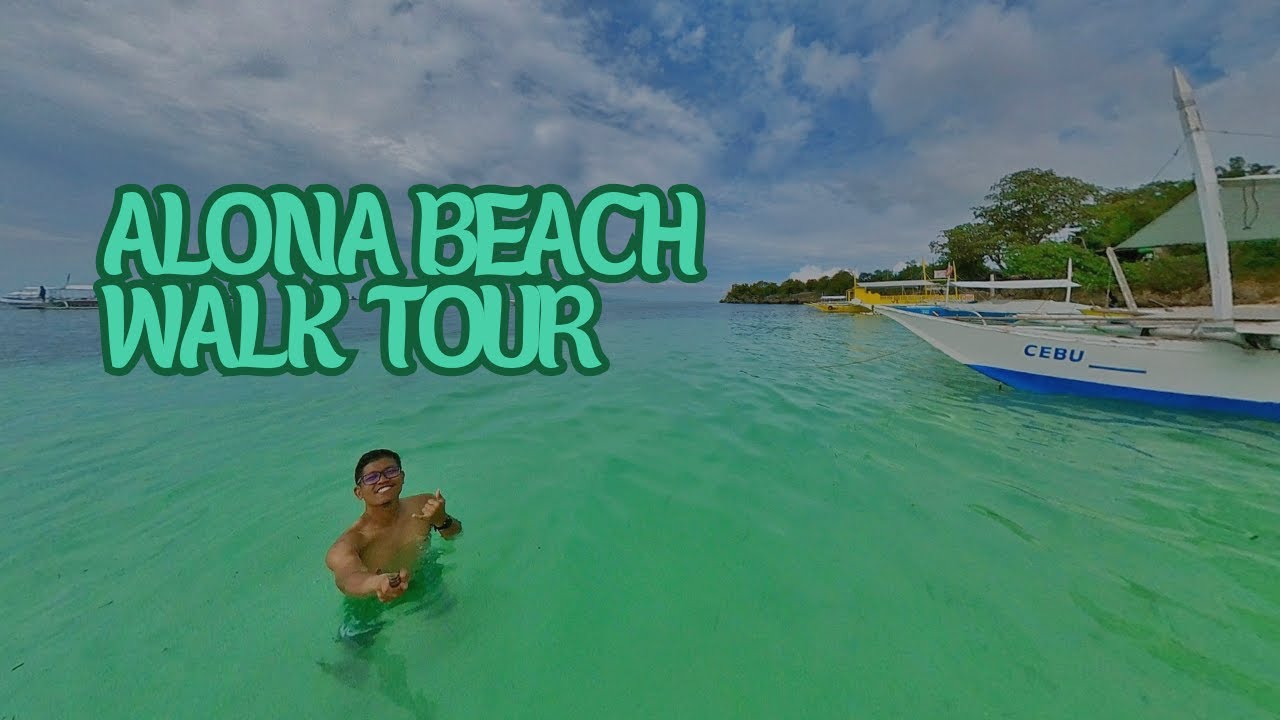 ALONA BEACH WALK TOUR | Panglao, Bohol - YouTube
