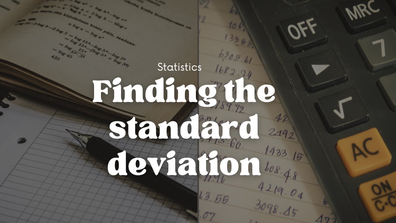 Finding the standard deviation - YouTube
