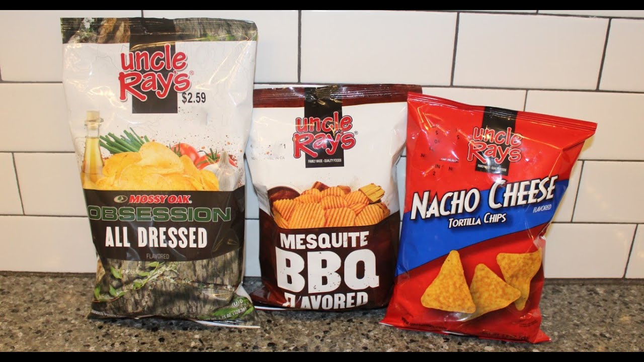 Uncle Ray’s: Mossy Oak Obsession All Dressed, Mesquite BBQ and Nacho Cheese Tortilla Chips ...