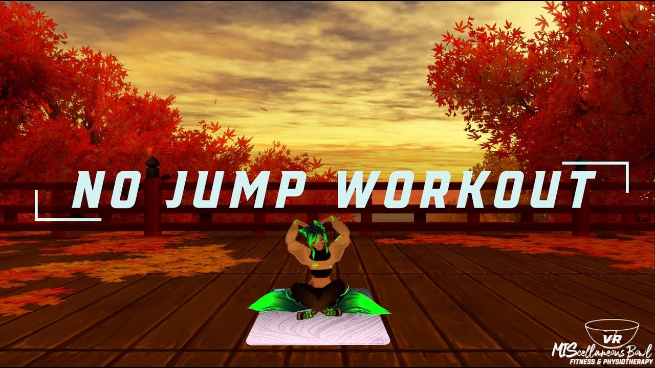 No Jump - Knee Friendly HIIT | VRChat Workout - YouTube