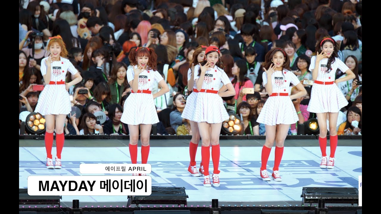 에이프릴 APRIL[4K 직캠]MAYDAY 메이데이@Rock Music - YouTube