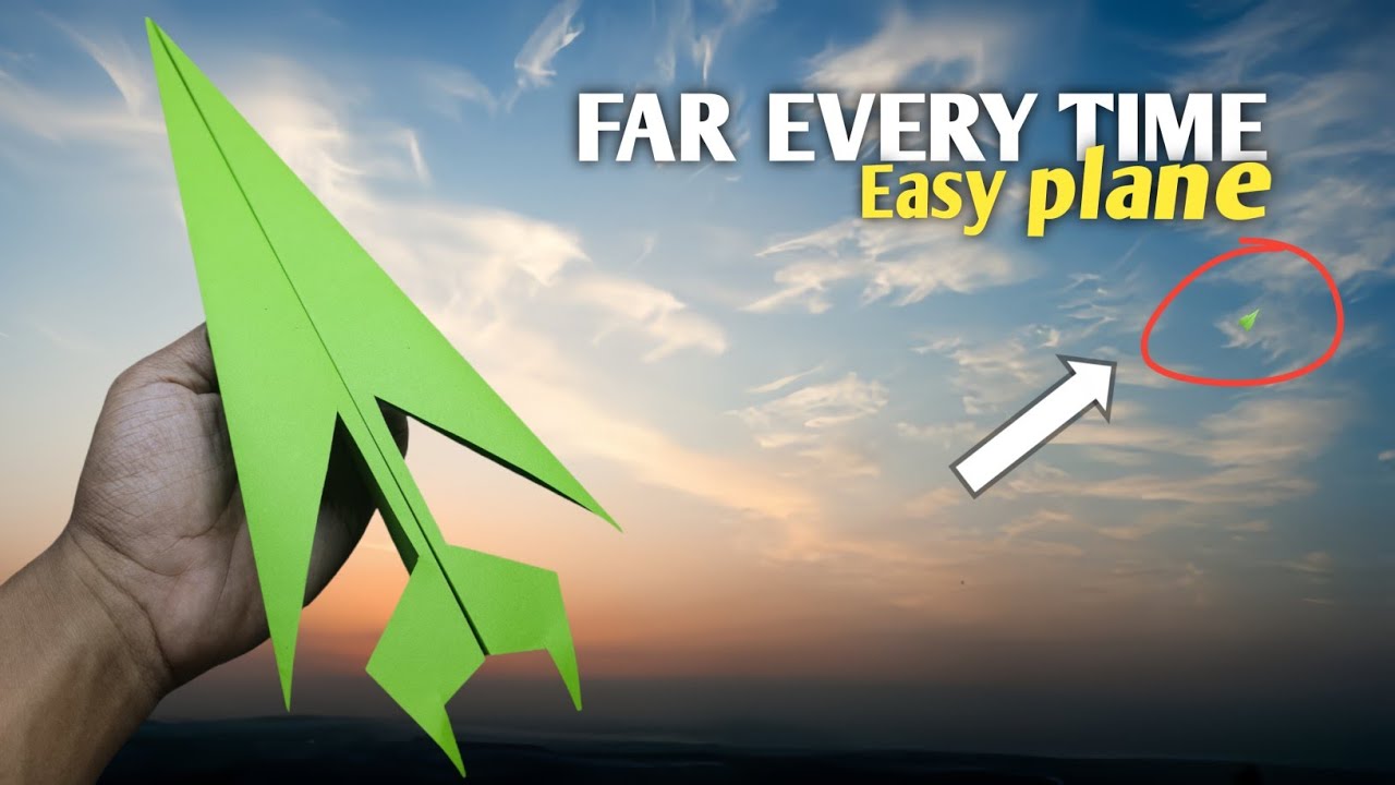 Easy Steps to Make a Paper Airplane That Flies Far - YouTube