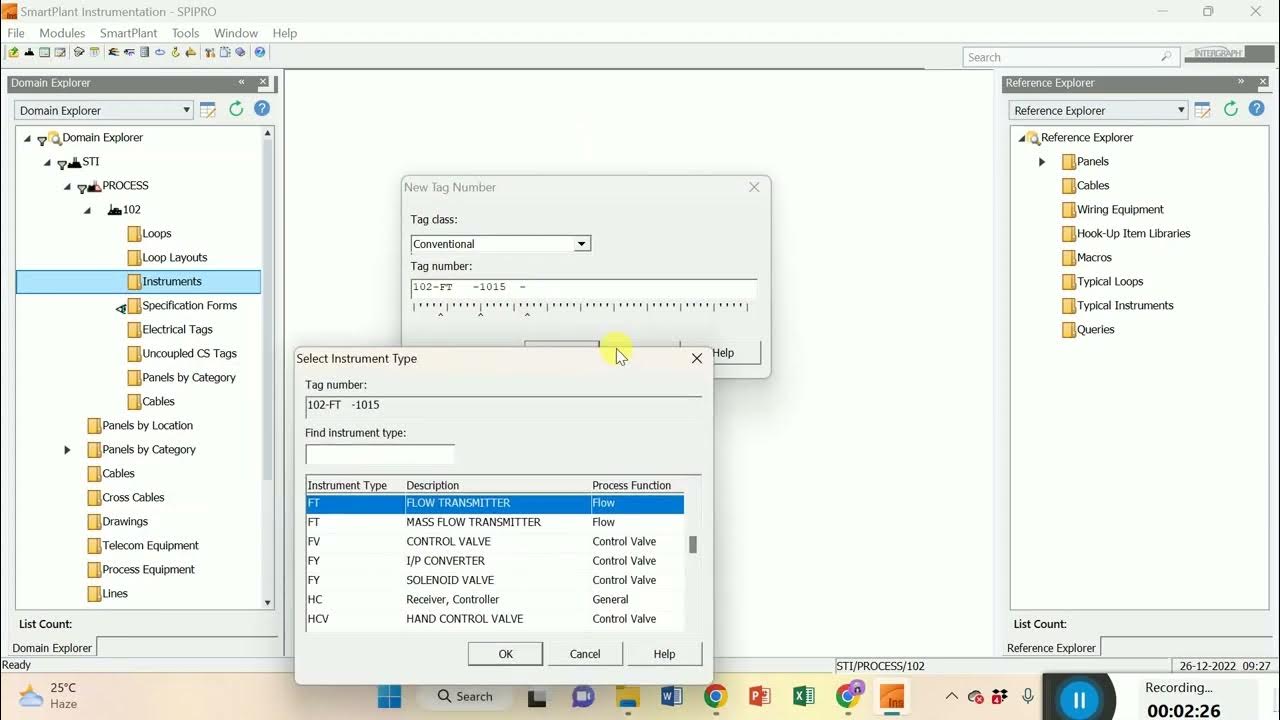 Smart Plant Instrumentation (SPI)-Intools Online Live Training- How to Create Tag? M: +91 ...