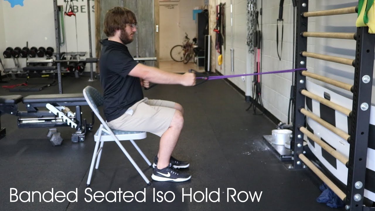Banded Seated Iso Hold Row - YouTube