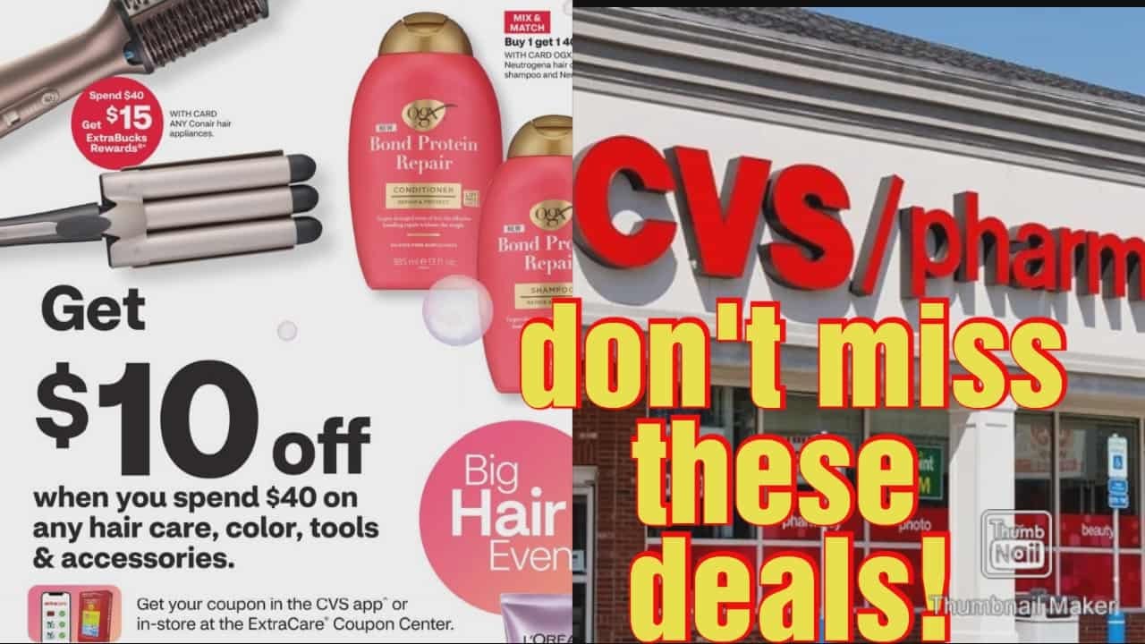 (Great CVS deals starting 9/29) big hair event!# cvs - YouTube