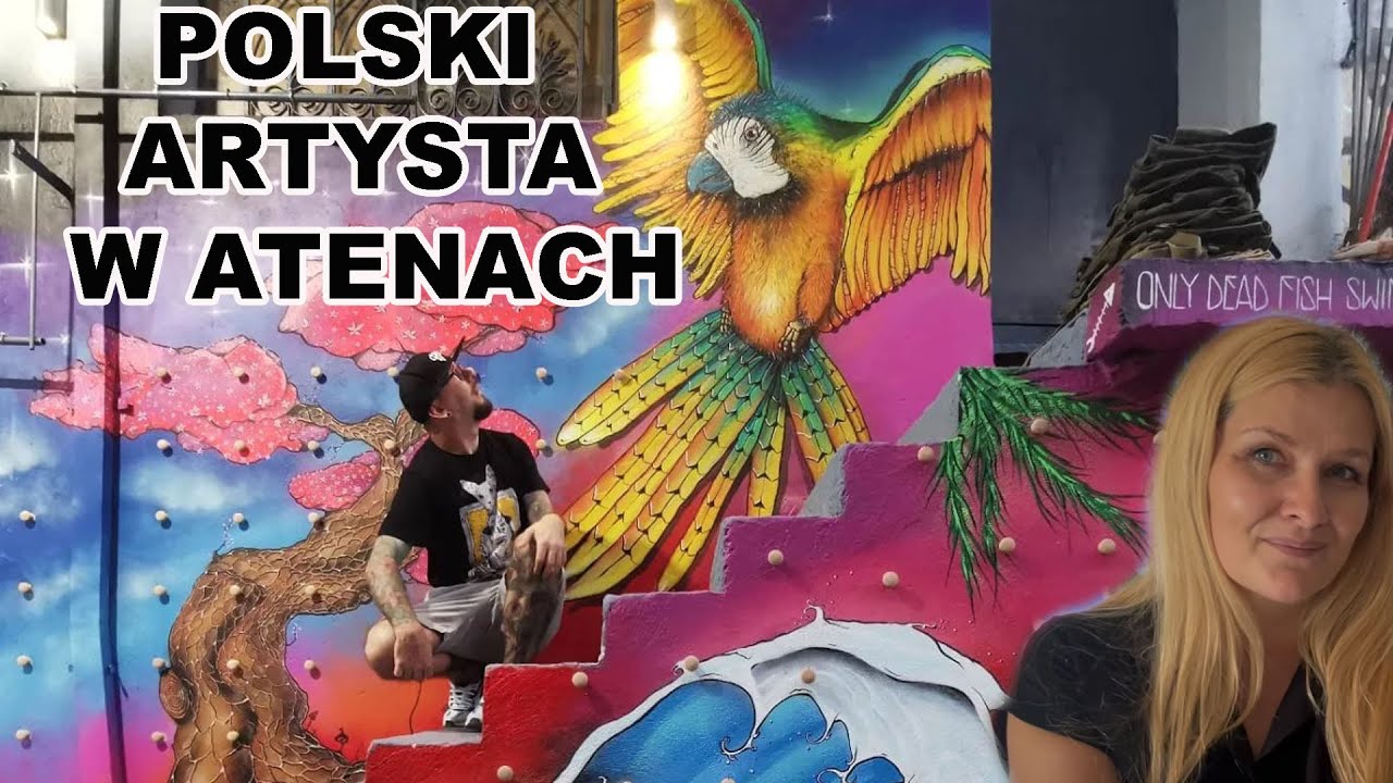 Polski artysta w Atenach. - YouTube