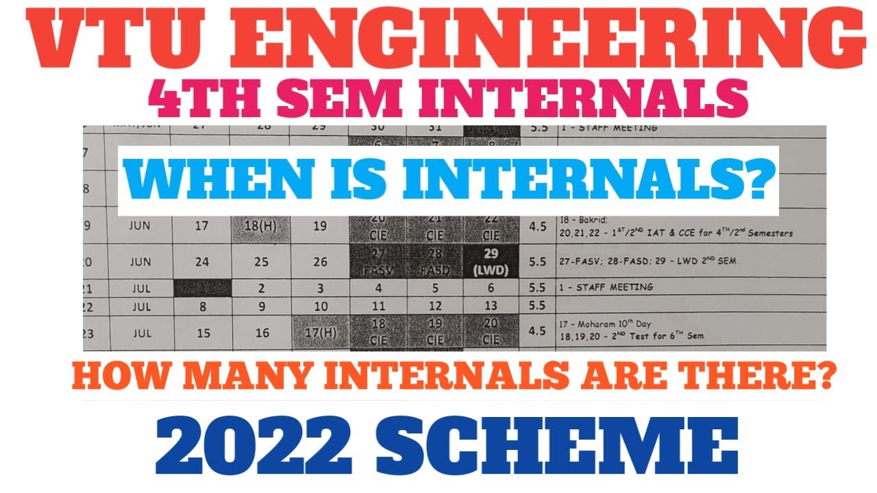 WHEN WILL START 4TH SEM INTERNALS? #vtuengineering #internal #vtu #exam - YouTube