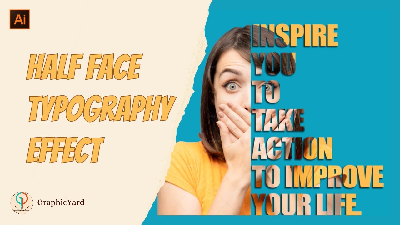 Half Face Typography Effect in Adobe Photoshop: Step-by-Step Tutorial ...