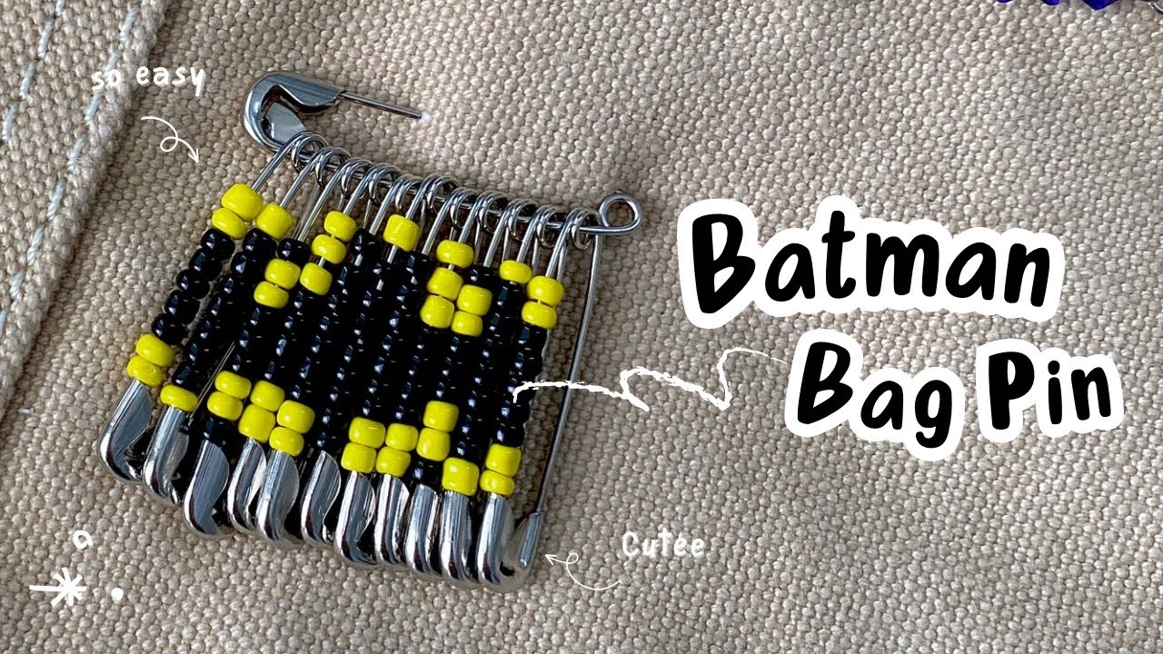 Batman bag pin 🖤 DIY Bag Charms #batman #bagpin #easydiy #diycrafts ...