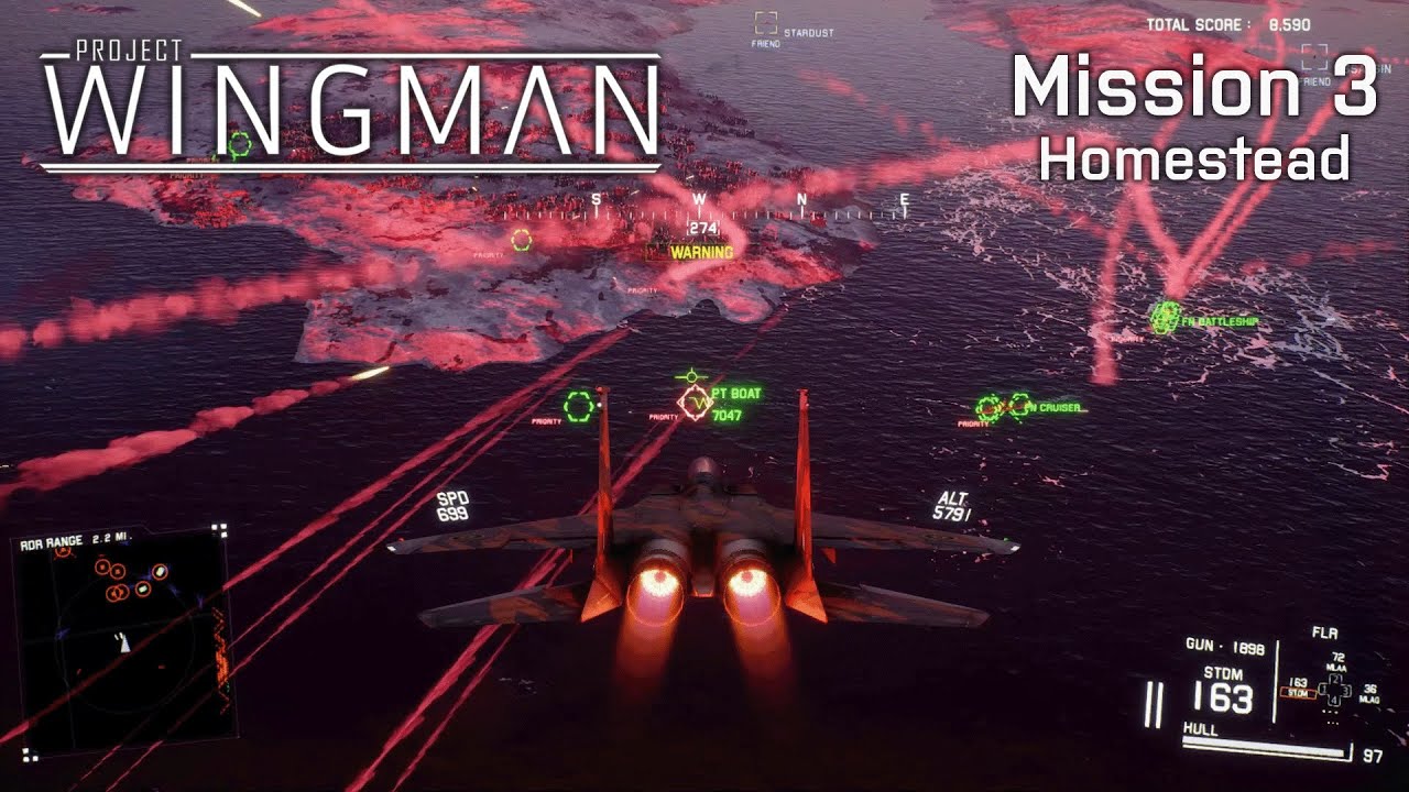 Project Wingman: Mission 3 - Homestead (Mercenary) - YouTube
