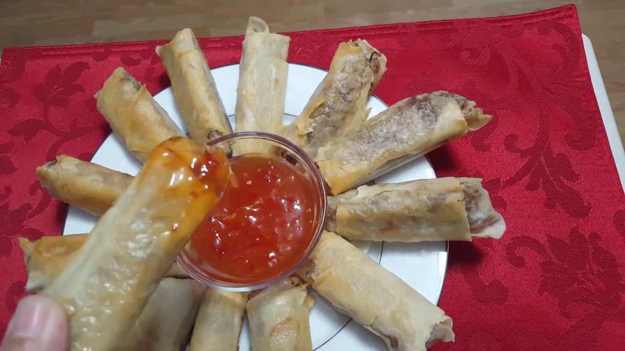 How To Make delicious Egg Rolls (Lumpia) - YouTube