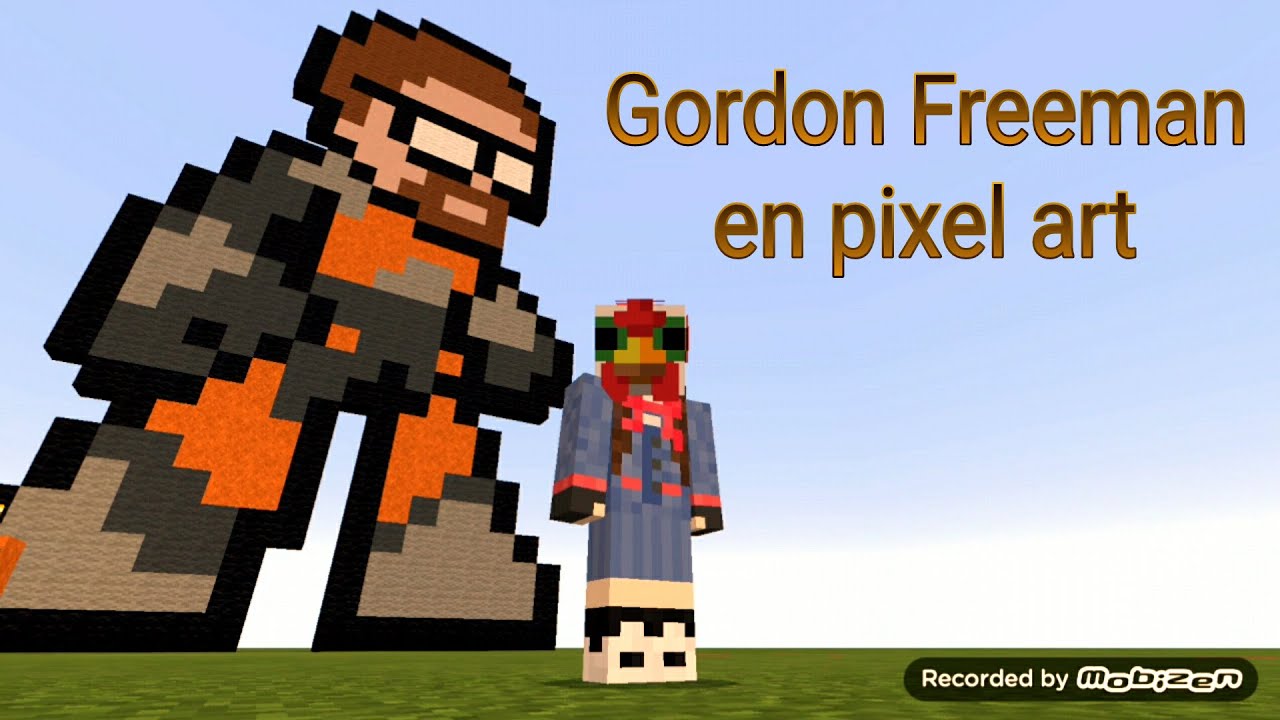 Gordon Freeman pixel art - YouTube