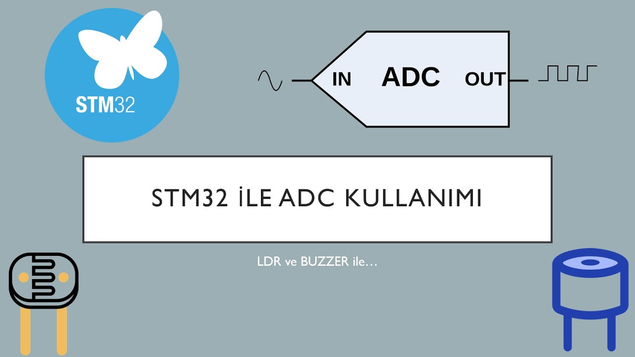 STM32 ile ADC Kullanımı - LDR (Foto Direnç) ve Buzzer - YouTube