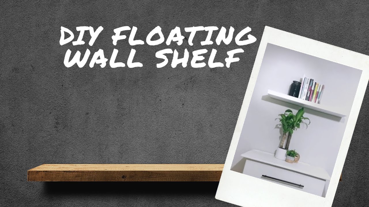 DIY How to put up a floating wall shelf - YouTube