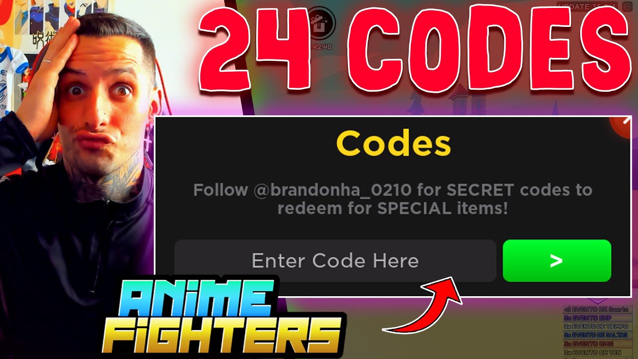24 CODIGOS DE ANIME FIGHTERS CODES ROBLOX - YouTube