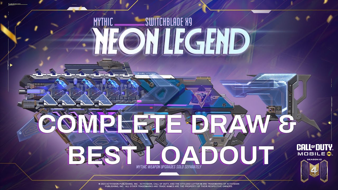 CODM Mythic switchblade x9 | Complete draw | Best loadout. - YouTube