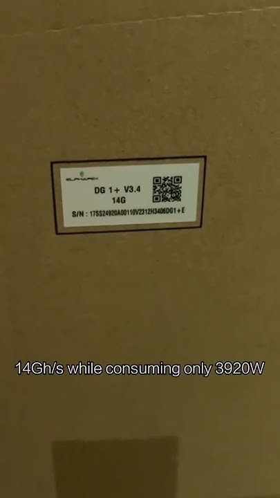 Cooldragon New Batch Elphapex DG1+ 14G 3950W LTC+DOGE Scrypt Miner arrived - YouTube