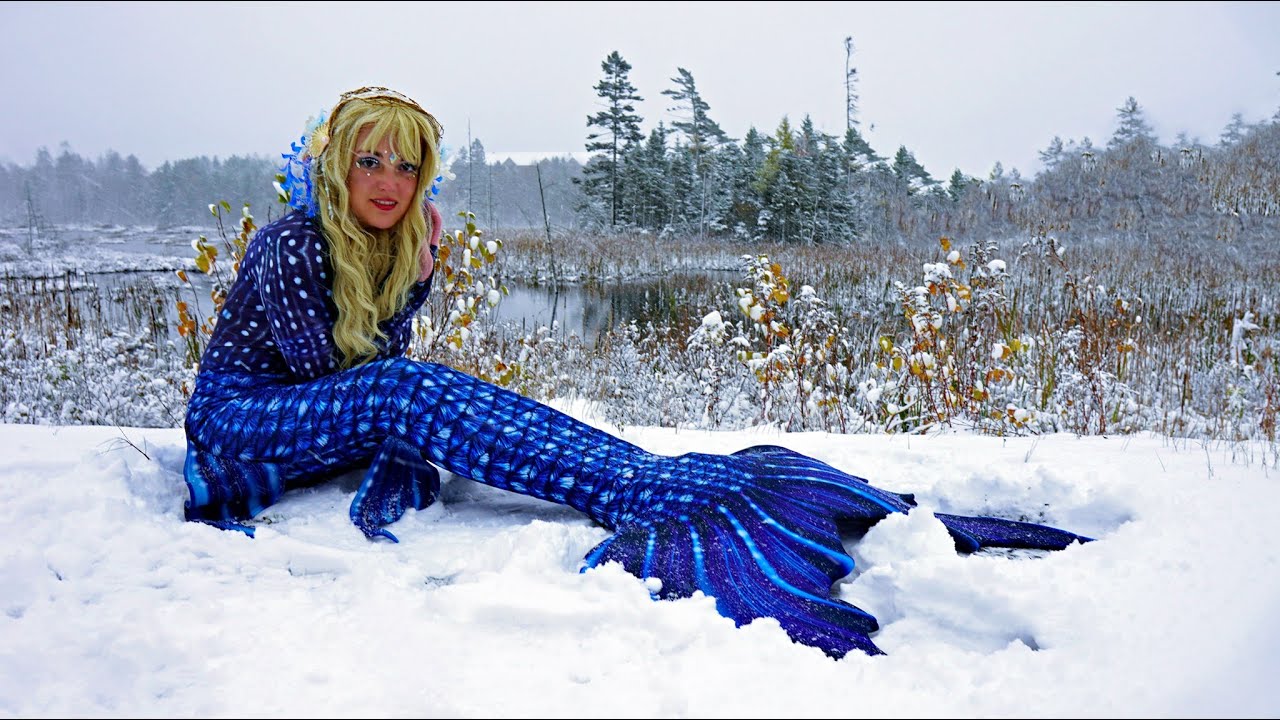 Mermaid in a Snowstorm Photo Shoot - Raina with Custom Whaleshark ...