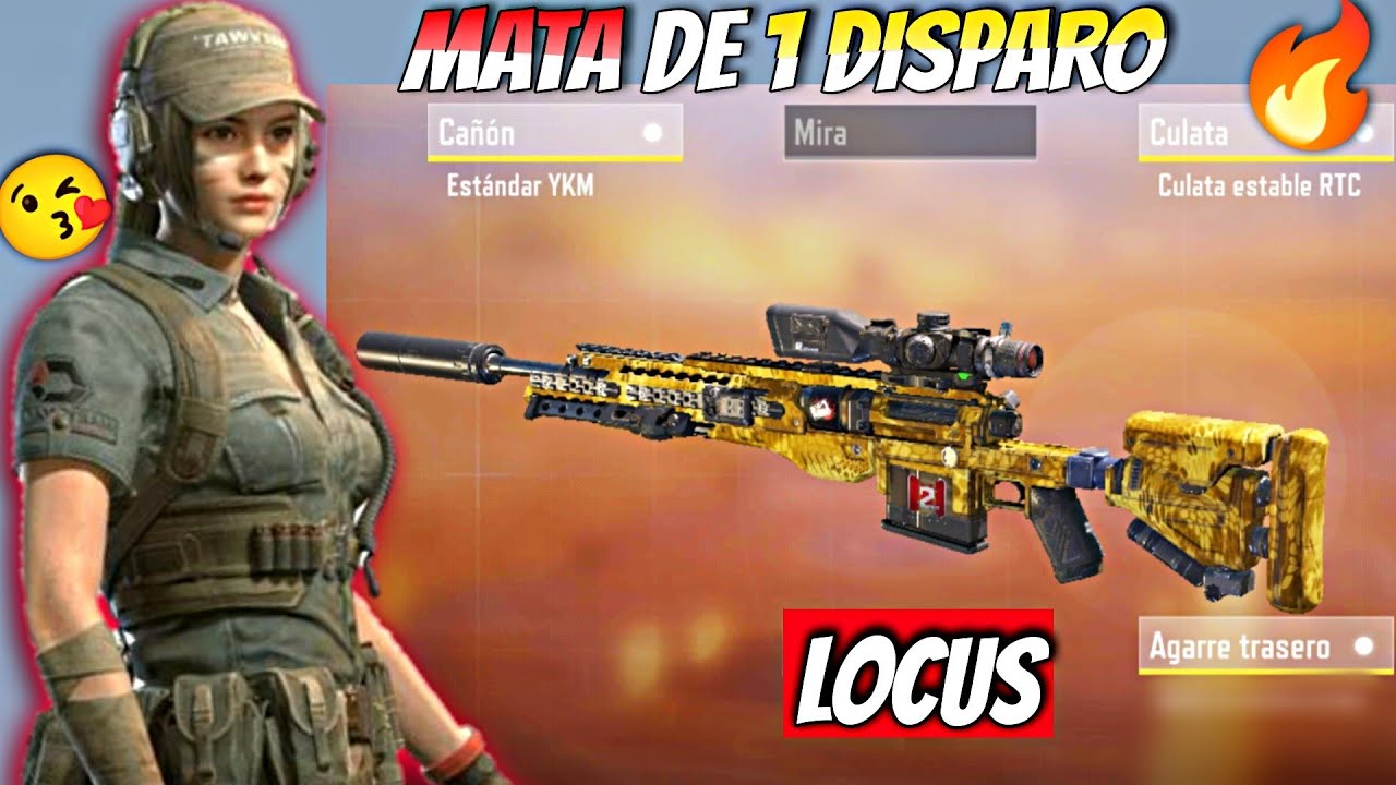🥰MEJOR FRANCOTIRADOR! LA MEJOR CLASE DE LA LOCUS COD MOBILE BATTLE ROYALE MEJORES ACCESORIOS ...