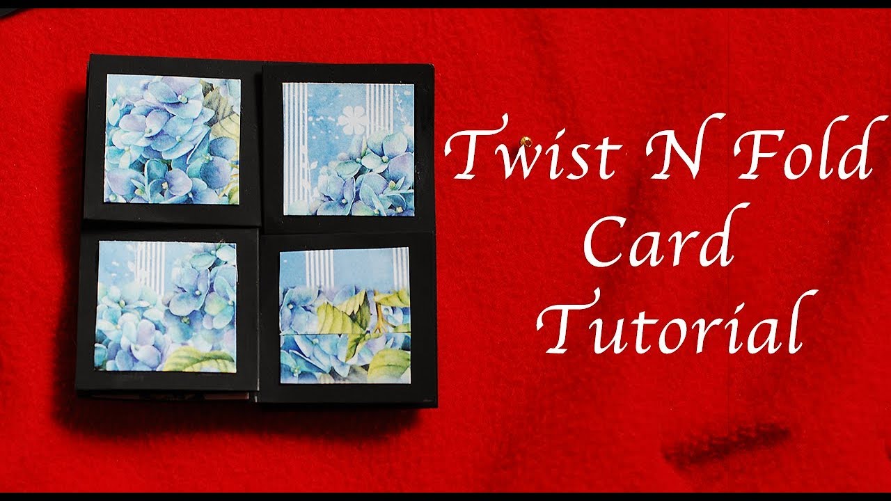 TUTORIAL - Twist and Fold Card for Explosion Box|Twist and Pop Card for ...