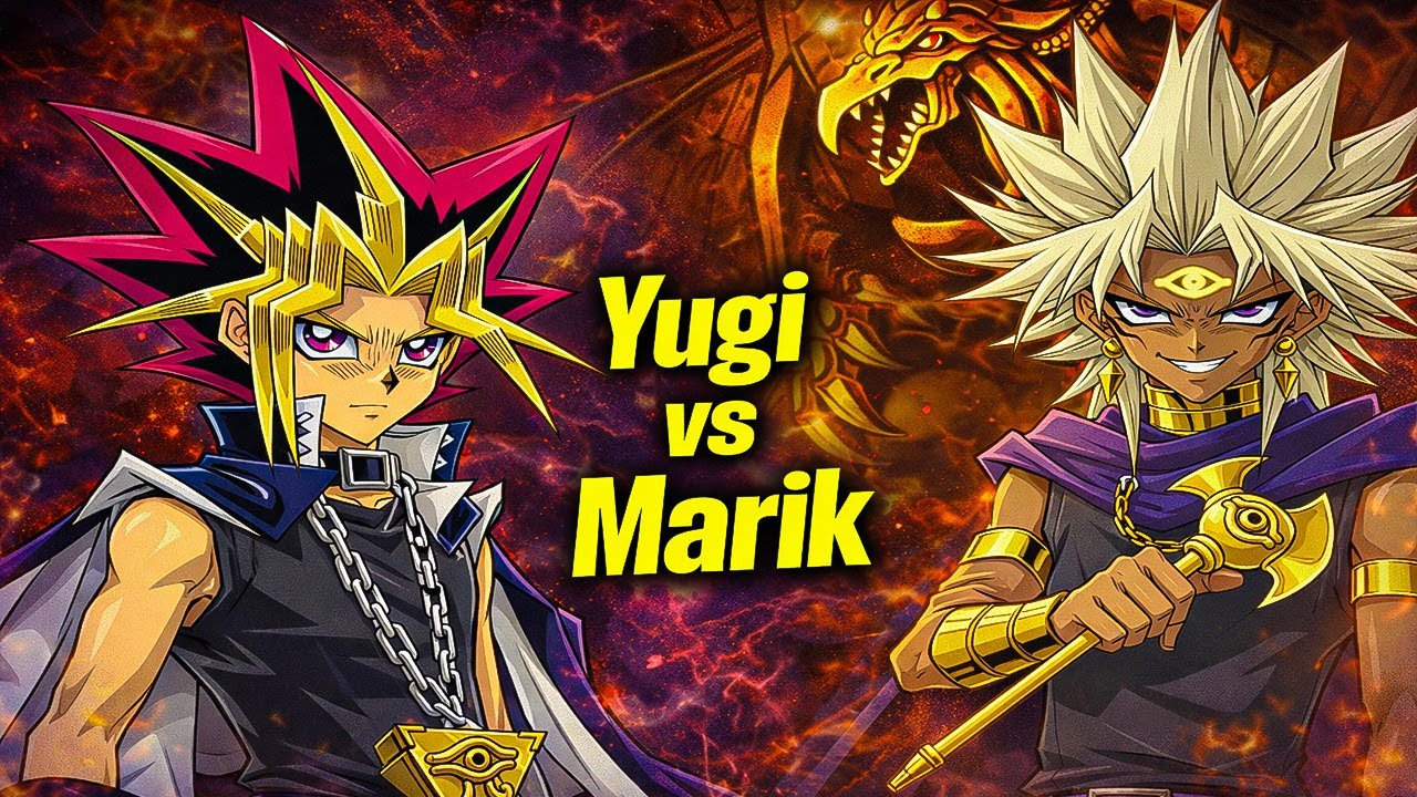 Yu-Gi-Oh! Power of Chaos Battle City | Yugi vs Marik | Yugi loses to ...
