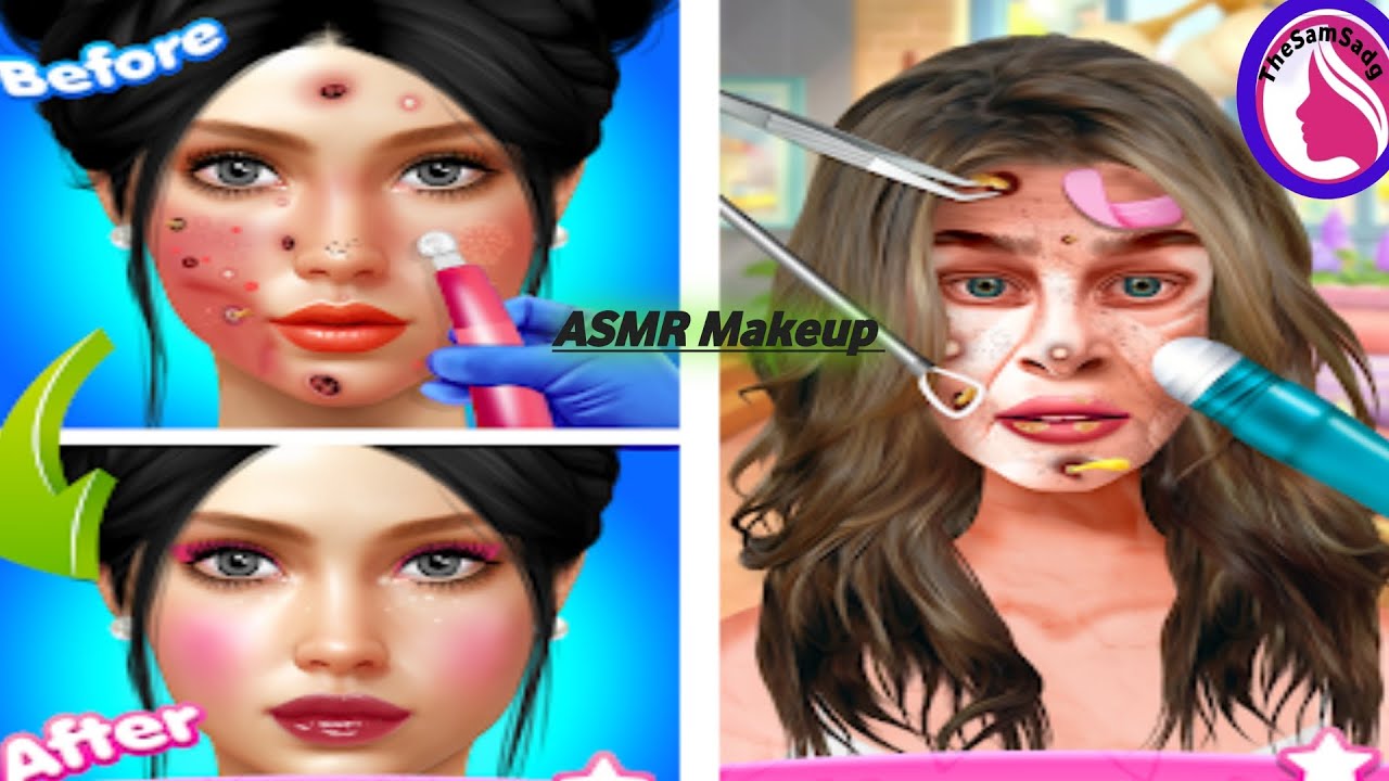 ASMR Makeup ||😂 asmr makeup Animations || 😎 TheSamSadg | asmr makeup ...