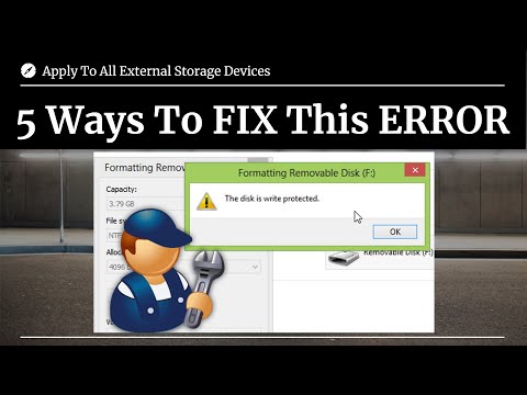 5 Ways To Fix Write Protection from USB Storage | The Disk is Write Protected