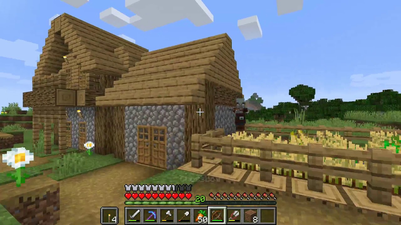 Building the walls of the basement Minecraft 1.15 episode 20 - YouTube