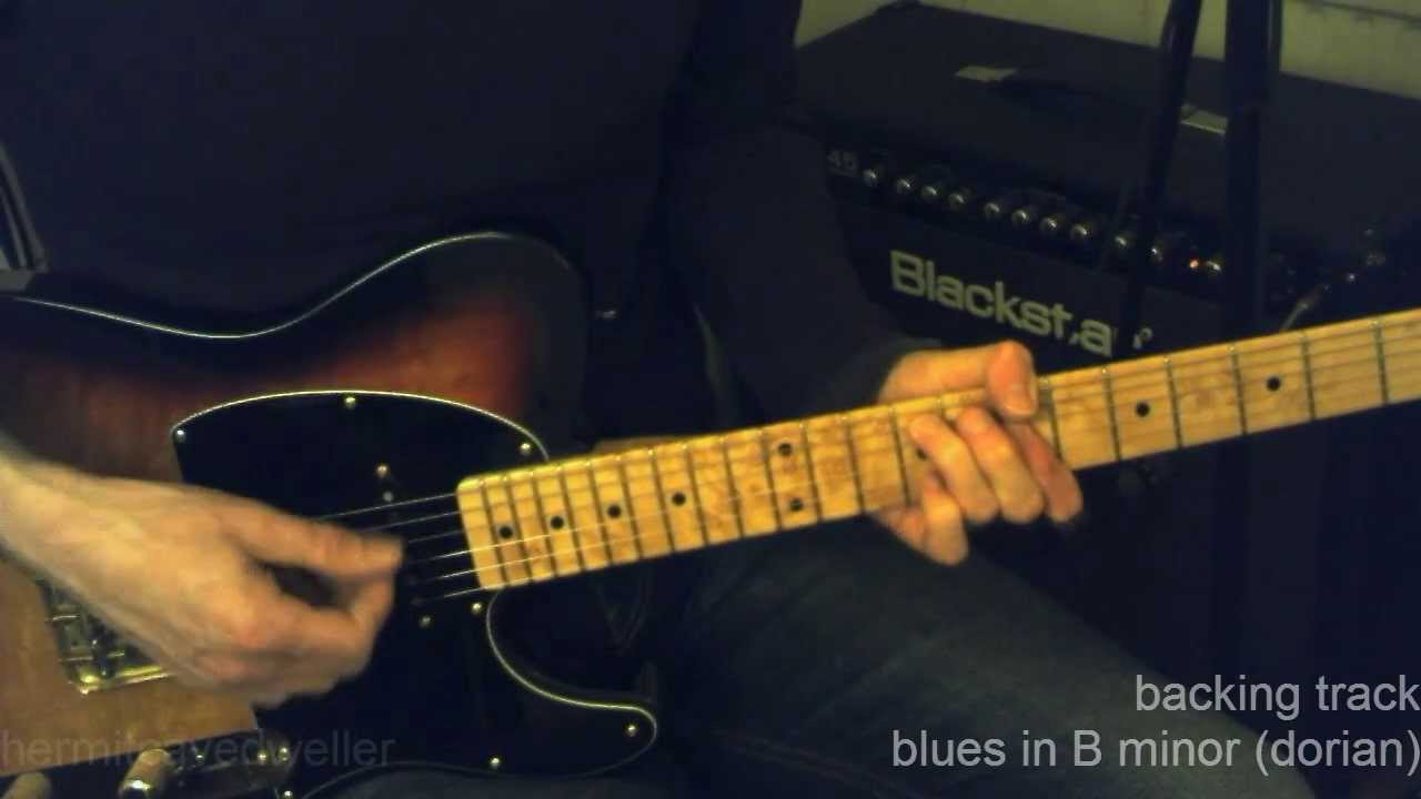 Backing Track - Blues B Minor (Dorian) - YouTube