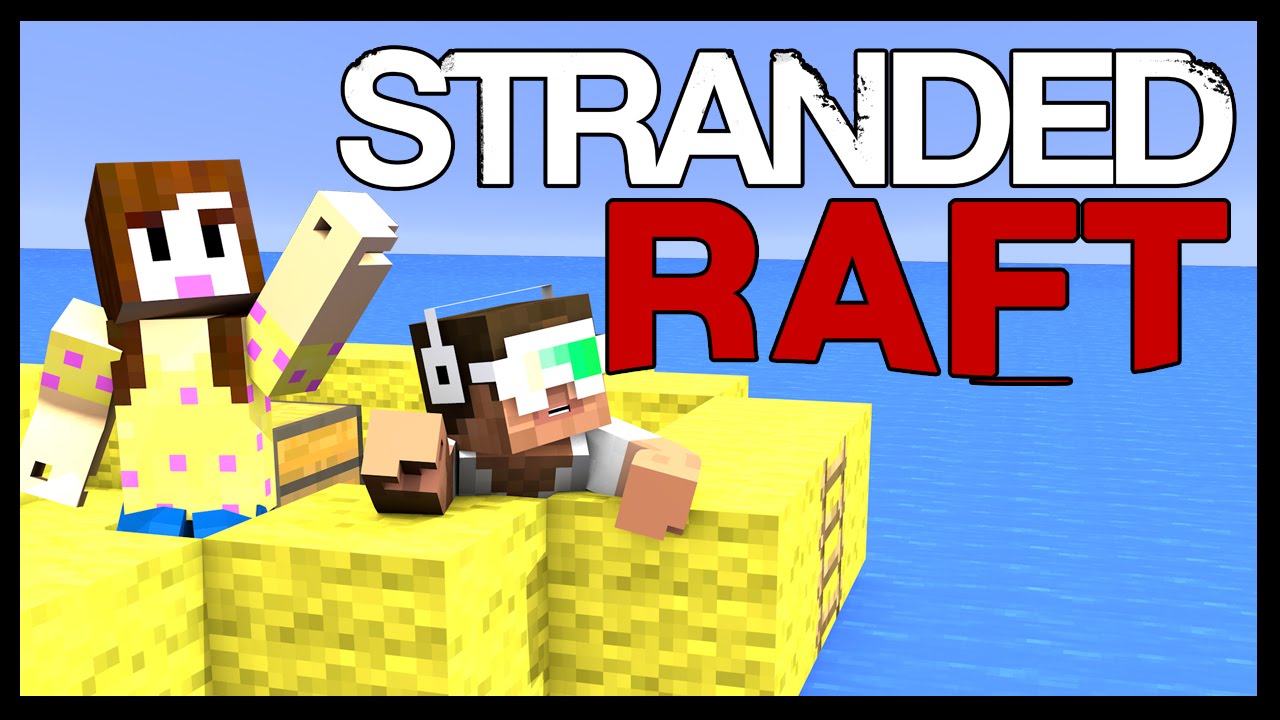 TRYING TO STAY ALIVE! - STRANDED RAFT - Minecraft: ADVENTURE ROLEPLAY ...